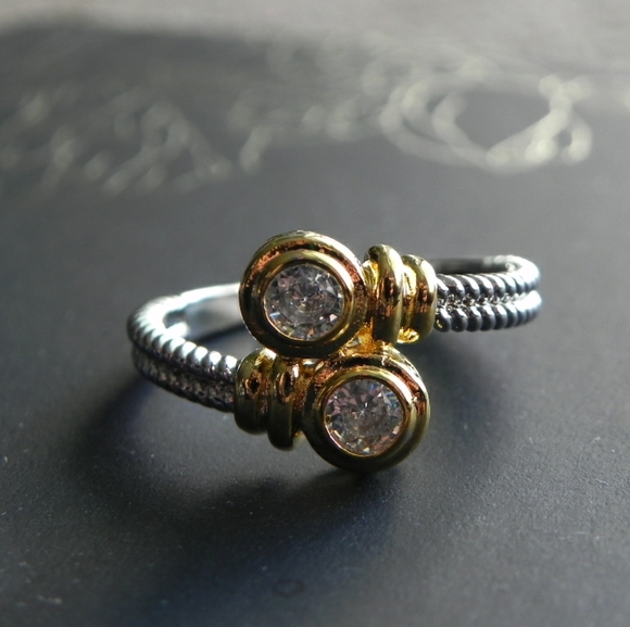 Jewelry | Double Gemstone Ring | Poshmark